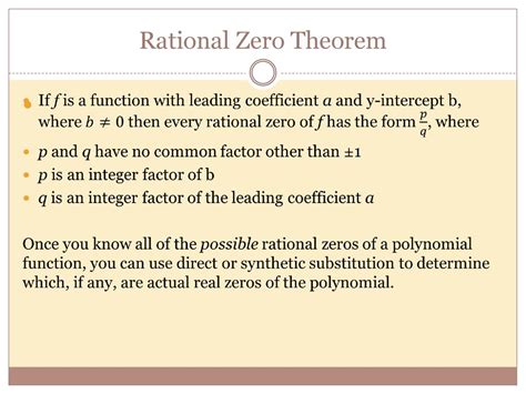 Zeros Of Polynomial Functions Ppt Download