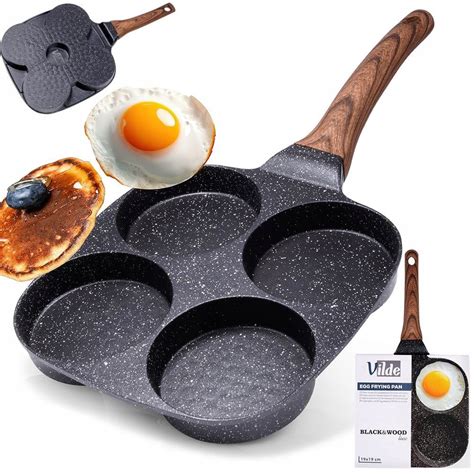Patelnia Do Jajek I Placków Vilde Blackandwood 19 Cm Granitowa