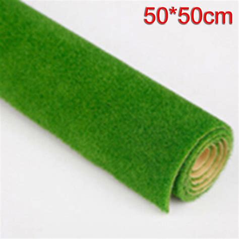 Fule Mid Green Grass Landscape Mat Diy Wargame Scenery Sand Table Railway Model Accessories