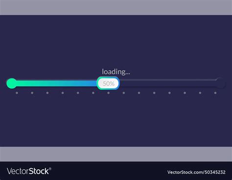 Progress Load Bar Indicator Of Status Download Vector Image