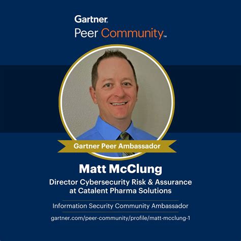 Matt Mcclung Cism Crisc Cdpse On Linkedin Gartnerpeercommunity