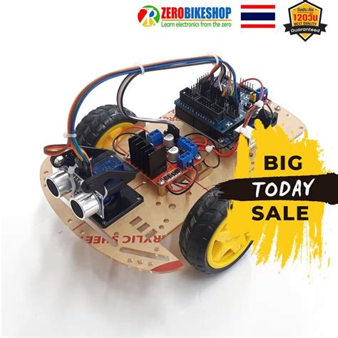 โปรแรง พร้อมส่ง จากไทย arduino robot kit 2wd ultrasonic arduino
