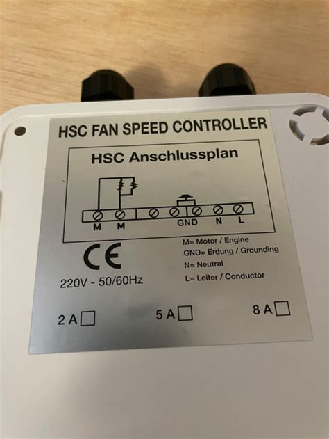 How To Wire Radial Fan With Speed Controller