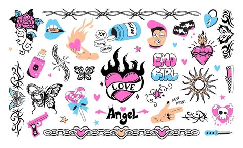 Cute Emo Cartoon Angel Tattoos Emo Love Angel Journal For Sale By
