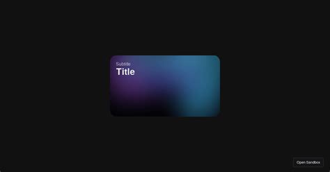 Expandable Card Codesandbox