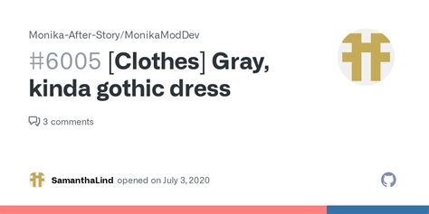 Clothes Gray Kinda Gothic Dress · Issue 6005 · Monika After Story
