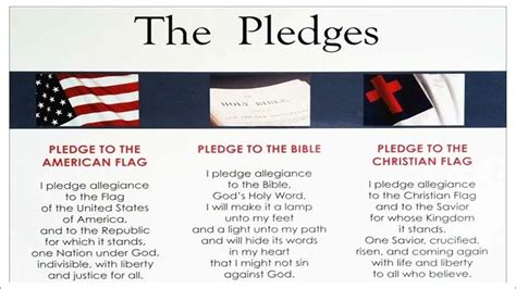 Pledges To The American Flag Bible And Christian Flag Youtube