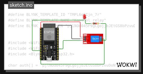 Kontrol Relay Wokwi Esp32 Stm32 Arduino Simulator