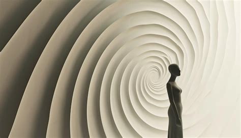 Premium Ai Image Minimal 3d Design Featuring A Series Of Concentric Circles