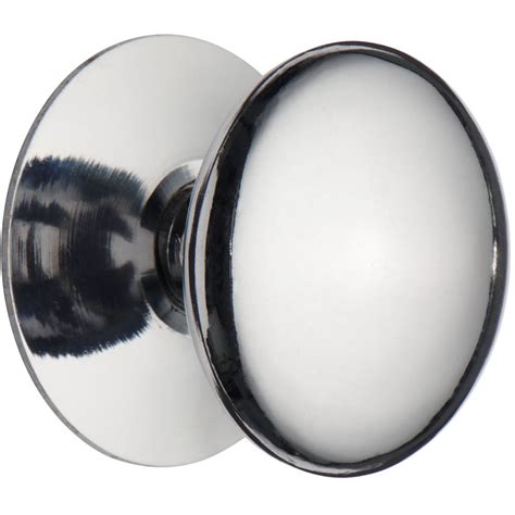 Wilko 4 Pack 32mm Chrome Finish Button Door Knobs Wilko