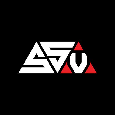 Diseño De Logotipo De Letra Triangular Ssv Con Forma De Triángulo Monograma De Diseño Del