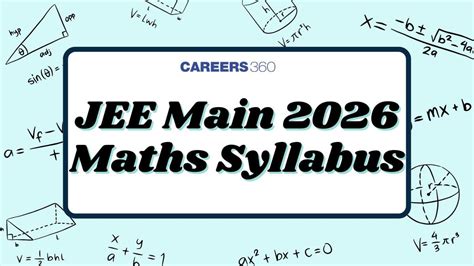 Jee Main Maths Syllabus 2026 Released Free Pdf Download