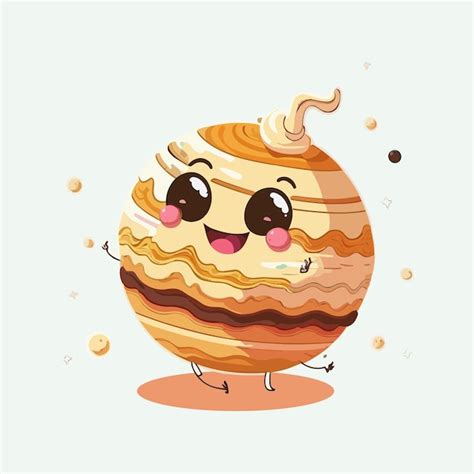 Premium Vector Vector Cute Jupiter Cartoon Style