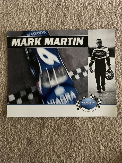 Mark Martin Viagra Roush Racing Team Nascar Ad Ebay
