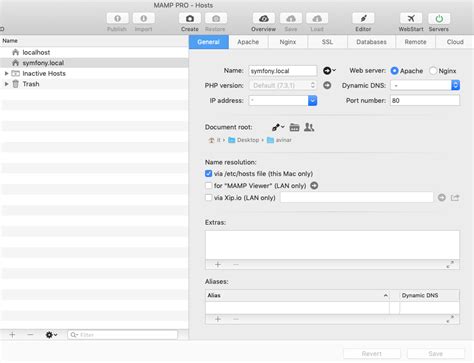 Macos Add Virtual Host In Mac Using Mamp Pro Stack Overflow