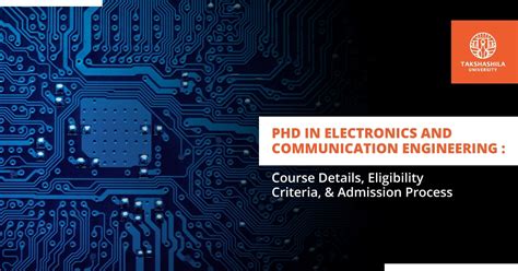Phd In Electronics And Communication Engineering Course Takshashila