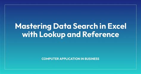 Mastering Data Search In Excel With Lookup And Reference Gender Studies