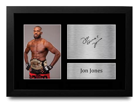 Jon Jones Signed Ufc Pre Printed Autograph Photo Memorabilia T Ebay