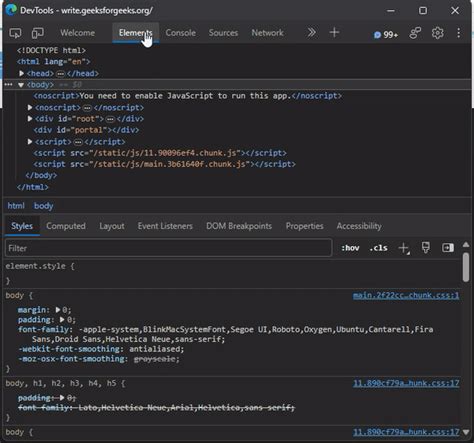 Running Javascript In Console In Microsoft Edge Browser Geeksforgeeks