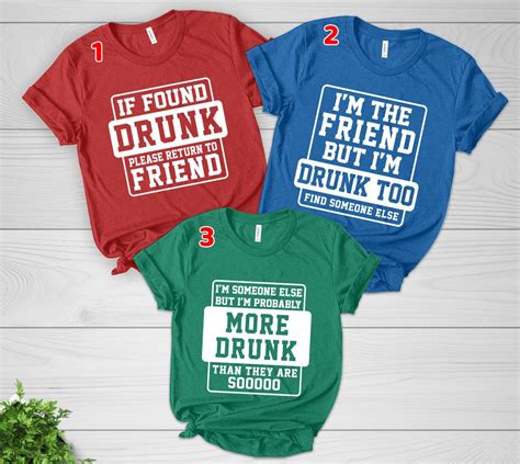 Funny Drinking Buddies Shirts If Found Drunk Please Return To Friend