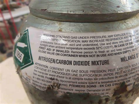 Cylinder With Nitrogen Carbon Dioxide Mixture