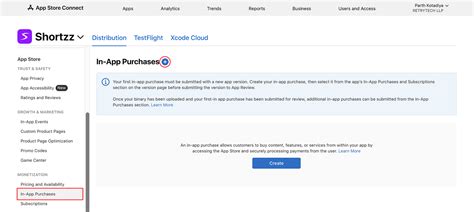 in app purchase ios