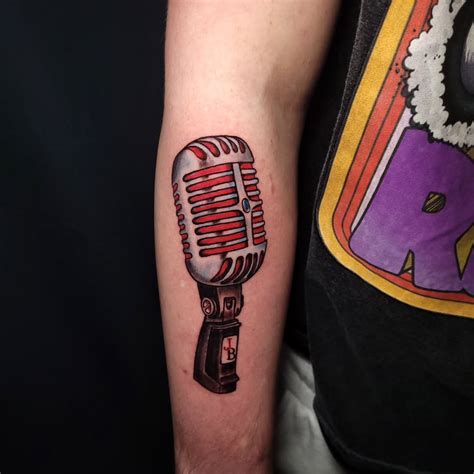 25 Microphone Tattoos That Will Strike A Chord With You Sacred Joanne