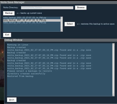 GitHub Mcgillij Noita Save Manager Noita Savegame Manager
