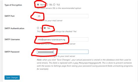 how to configure wordpress to use smtp for sending emails