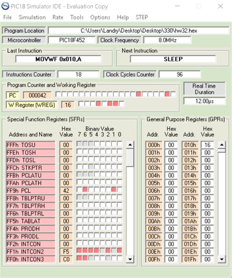 arrays wrong output from assembly language simulation stack overflow