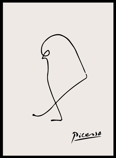 Picasso Bird Sketch Buy Picture Flying Dove In The Rainbow 1952