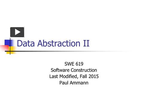 Ppt Data Abstraction Ii Powerpoint Presentation Free To Download