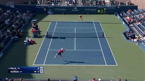Tommy Paul Vs Sebastian Korda Extended Highlights Round 2 Us Open