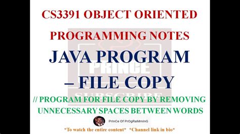 Java Program For File Copy Cs3391 Object Oriented Programming Notes
