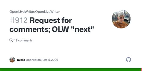 request for comments olw next · issue 912 · openlivewriter