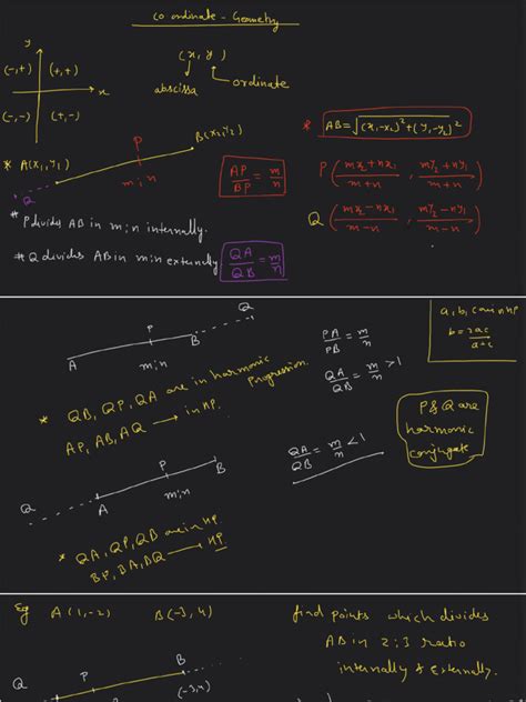 Distance Formula Section Formula Locus Problems And Area Of Polygon
