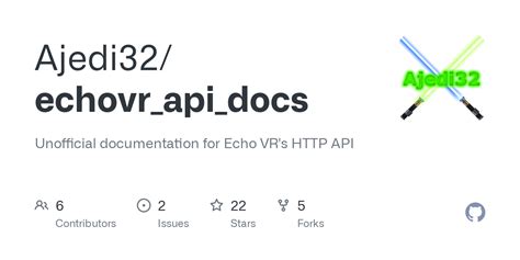 Github Ajedi32echovrapidocs Unofficial Documentation For Echo Vr