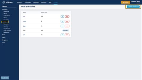 How Do I Adjust Or Add Units Of Measure InScope Knowledgebase