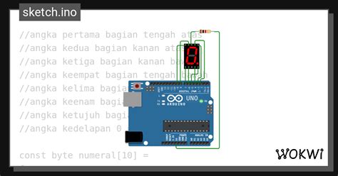 Seven Segment Led Wokwi Esp32 Stm32 Arduino Simulator