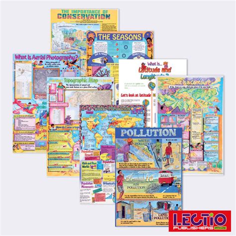 Geography Wall Chart Set Grade 10 12 Lectio Publishers