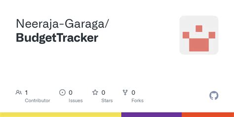 Github Neeraja Garagabudgettracker