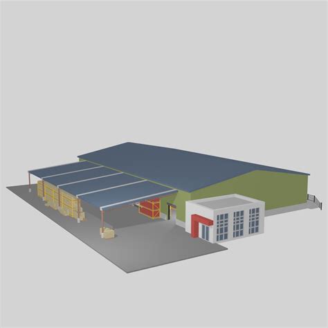 Warehouse Free 3d Model Fbx Obj C4d Free3d
