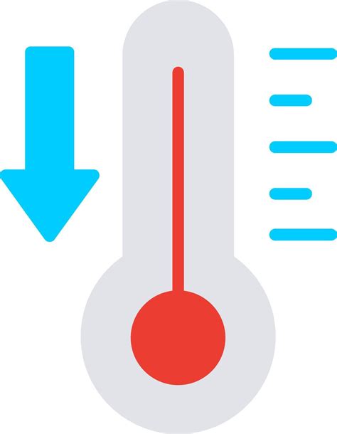 A Thermometer With An Arrow Pointing Down And An Arrow Pointing Up