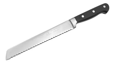 Cuchillo Sierra Para Pan Profesional Elite 8 Pulgadas Color Negro
