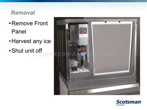 Scotsman Cme656rs 3f Cm3 Ice Machine Photo Eye Ice Sensor Removal And Cleaning Ice Maker Manuals