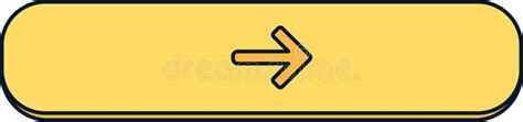 Yellow Slider Switch With Arrow Direction Symbol Stock Vector