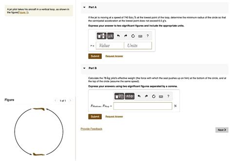 solved a jet pilot takes his aircraft in a vertical loop as shown in figure 1 if the jet is