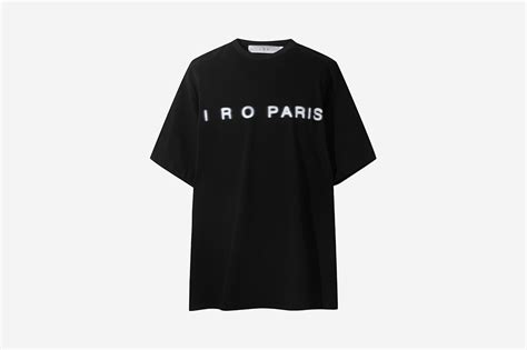 이로 파리 블러 로고 티셔츠 블랙 Iro Kream