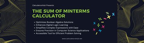 Sum Of Minterms Calculator