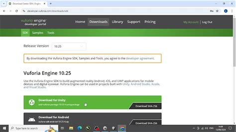 Tutorial Install Vuforia Package Di Unity Youtube
